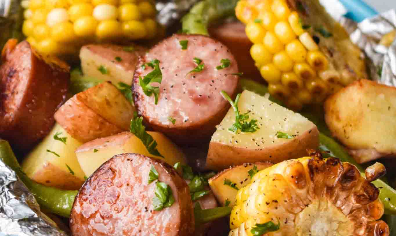 Sausage and Potato Foil Packets
