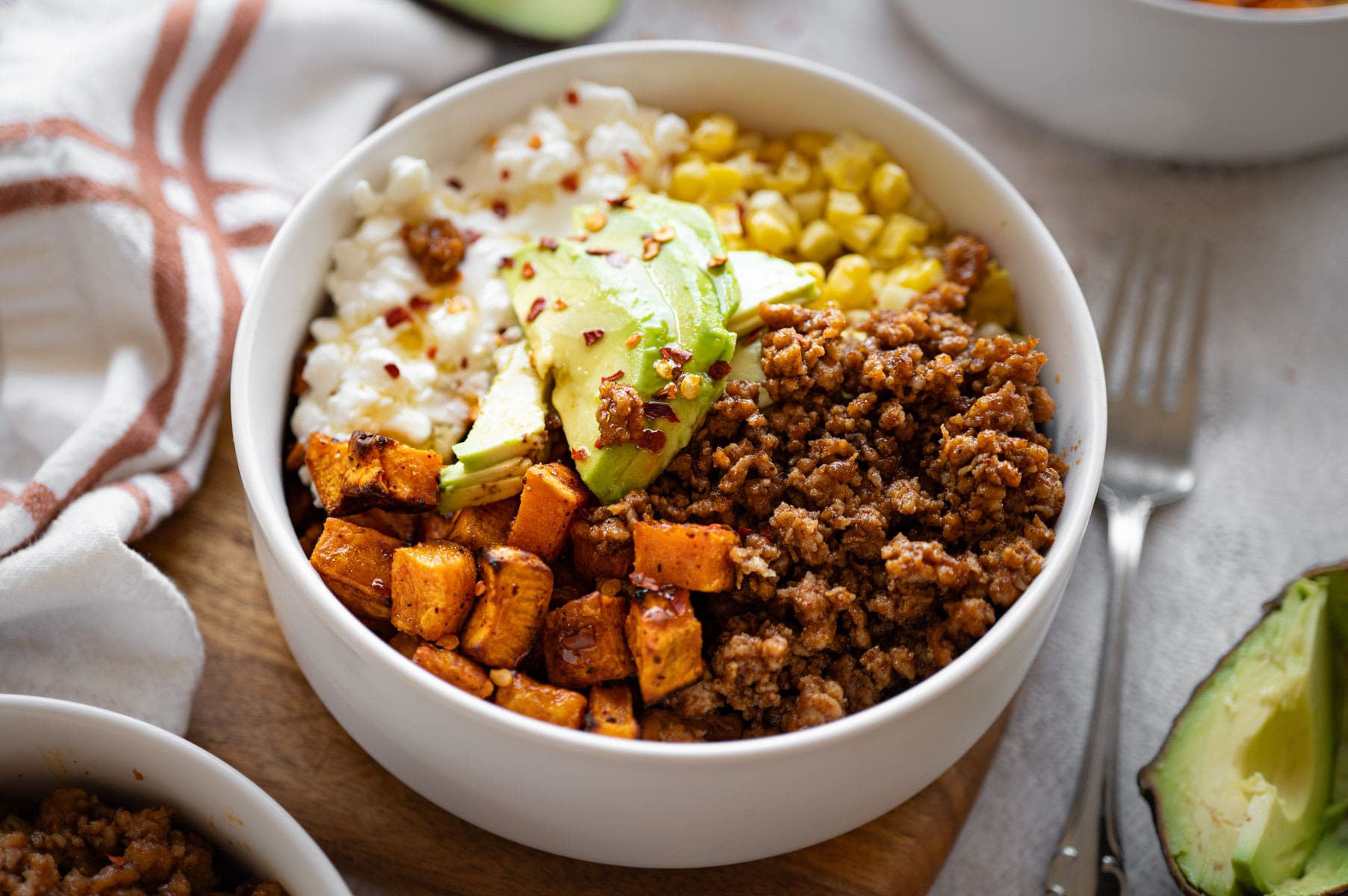 Ground Pork Protein Bowls